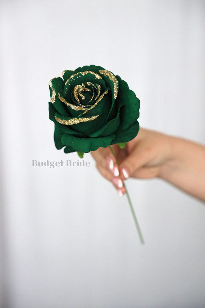 5 GLITTER Rose Stems - $75.00 – Budget-Bride