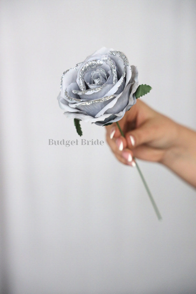 5 GLITTER Rose Stems - $75.00 – Budget-Bride