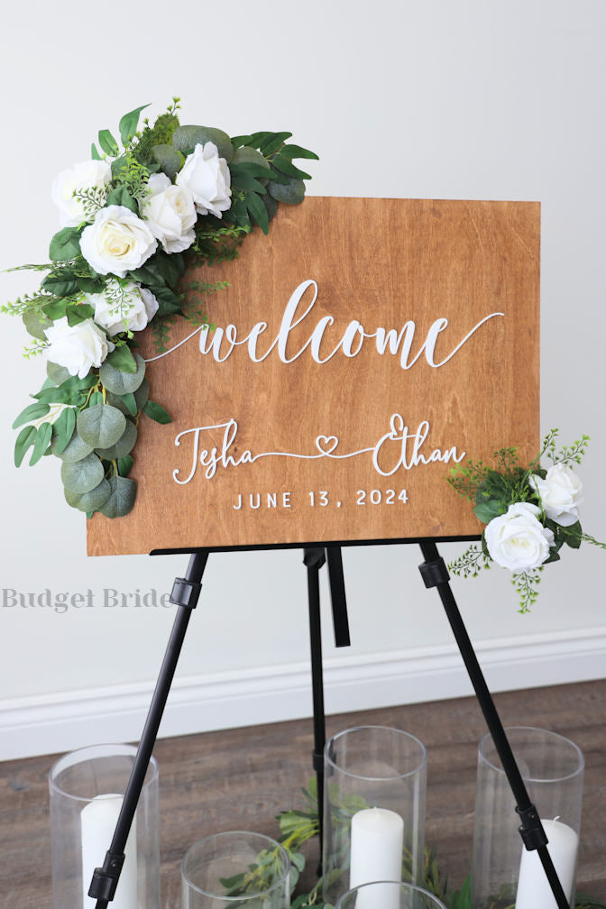White Sign Flowers - $55 - $125 – Budget-Bride