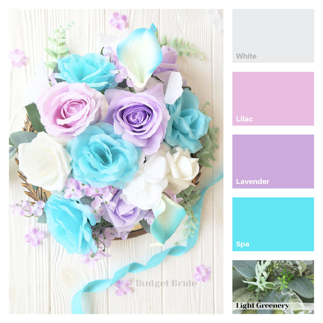 Tiffany Blue And Purple Color Scheme